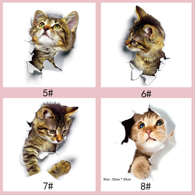 3D Cats Wall Stickers – kitchoria Eco Shop