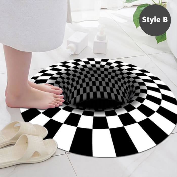 3D Vortex Illusion Rug – kitchoria Eco Shop