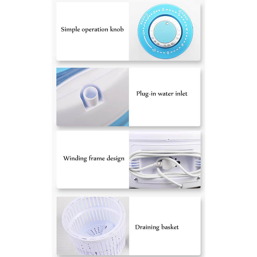 Folding Washing Machine with Spin dryer and Transformer (Don't Worry C ...