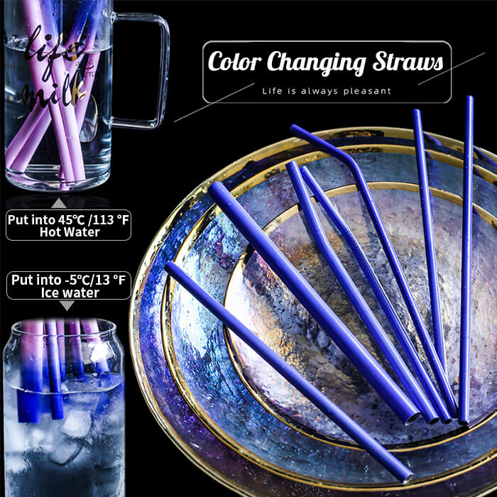 Reusable Color Changing Straws — Kitchoria – kitchoria Eco Shop